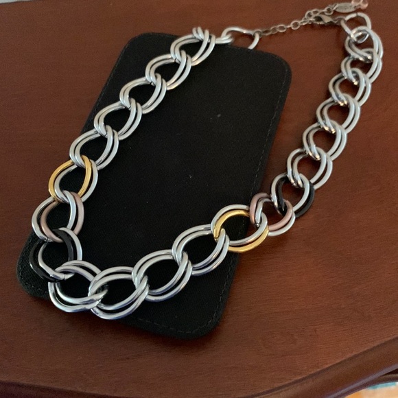 Sabika | Jewelry | Sabika Silver Chain Link With Gold Rose Gold And ...